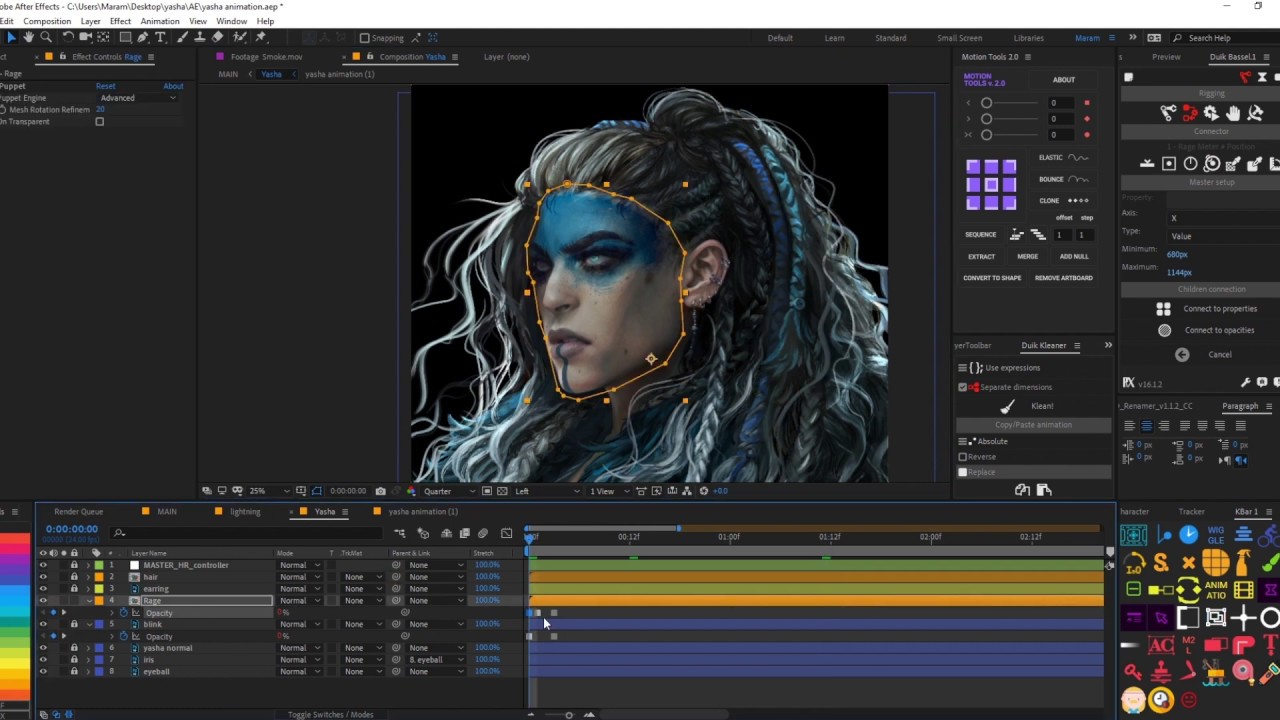Yasha Rage Rigging and Animation Timelapse - YouTube