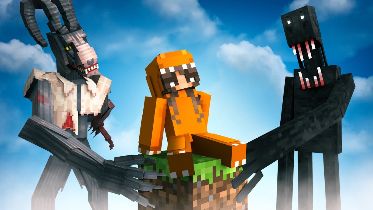 I Tried Surviving One Block With EVERY Horror Mod! - YouTube