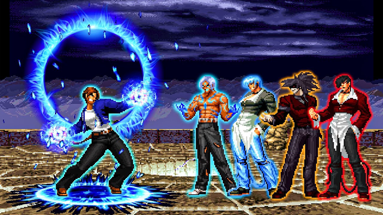 KOF MUGEN | Kyo last VS Adawn, Kasim, Titan & Samael - YouTube