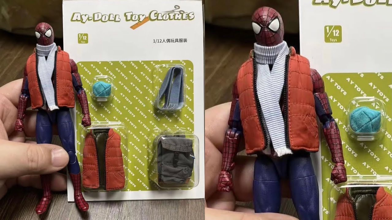 New AYTOYS SHF/MARVEL LEGENDS AMAZING SPIDERMAN winter accessory kit in ...