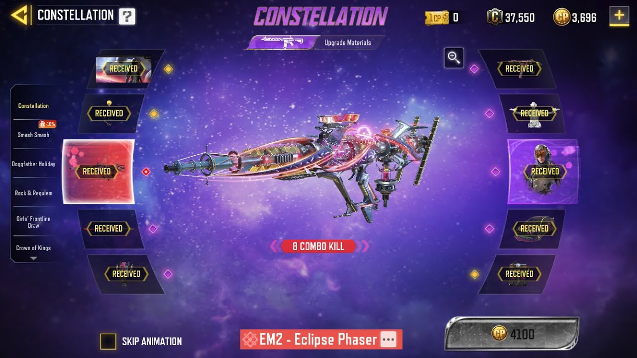 [4K] *FULL DRAW* Constellation Mythic Drop / EM2 Eclipse Phaser + Gameplay in Very High Graphics ...