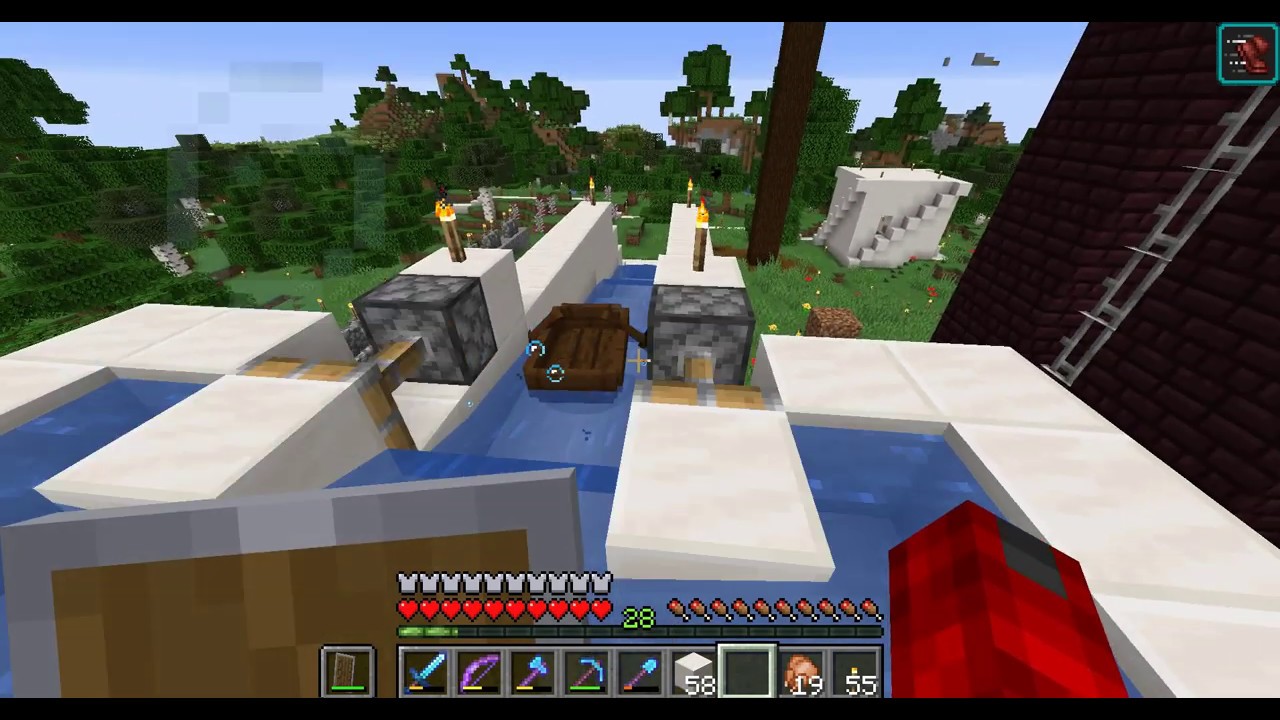 Minecraft Canal Lock - YouTube