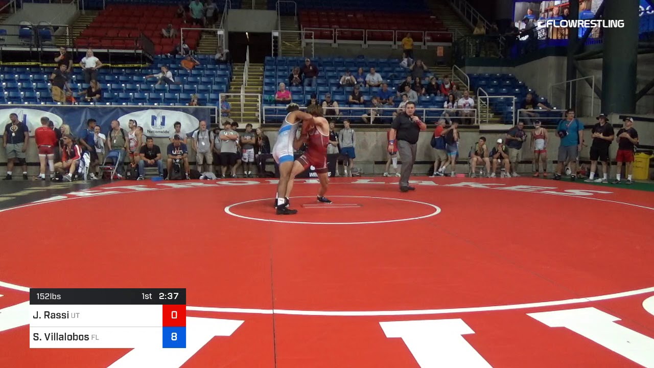 152 Lbs Rnd Of 32 Joshua Rassi Utah Vs Steven Villalobos Florida - YouTube