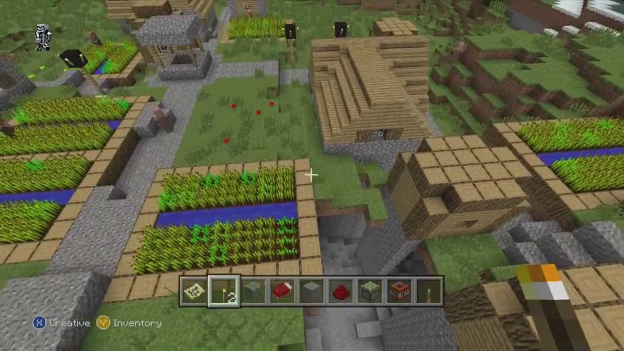 Seed Spotlight #8 - Minecraft TU12/13 - Village,Mineshaft,Stronghold ...