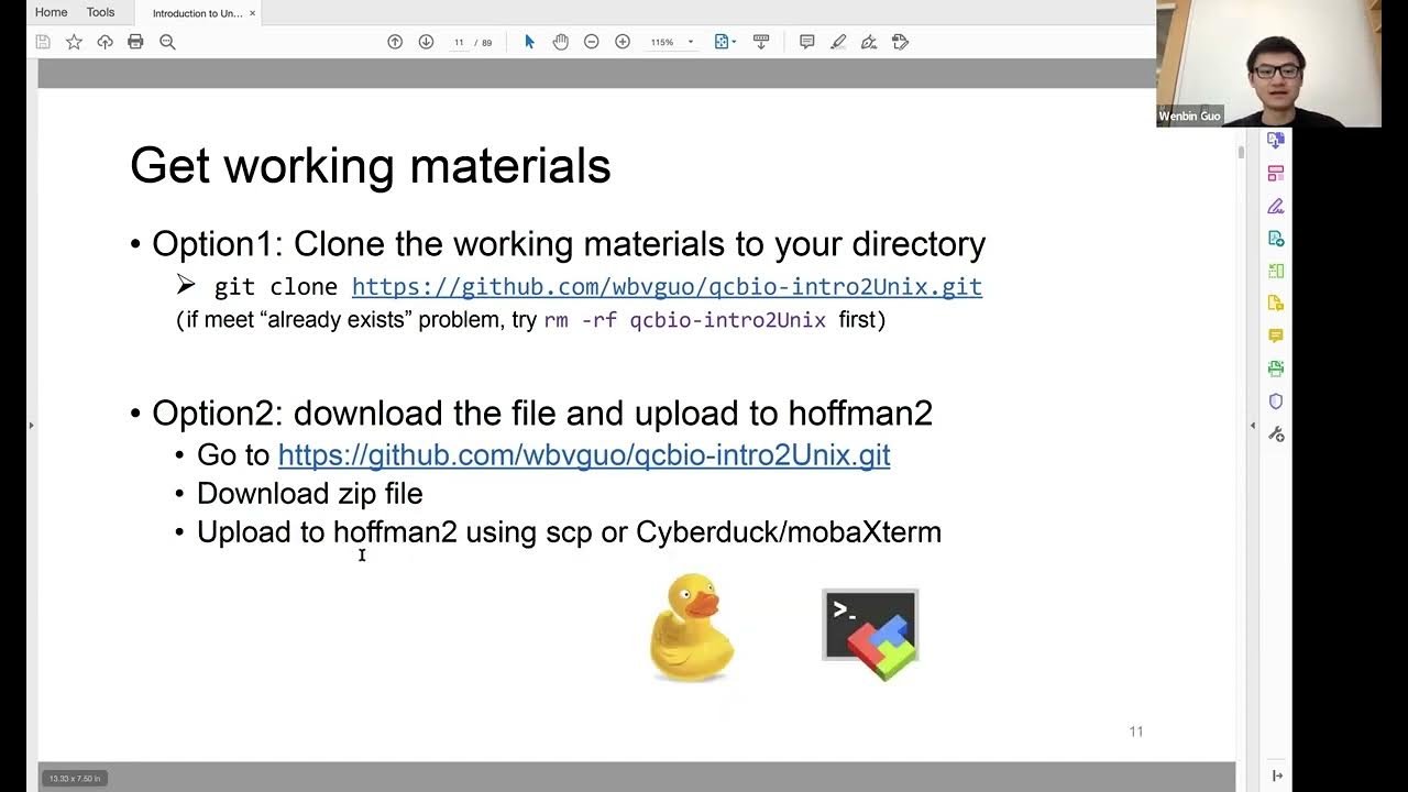 W1: Intro to Unix Command Line- Day 2 - YouTube