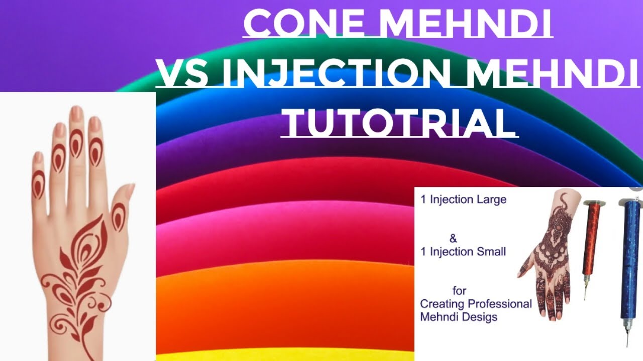Injection VS Cone Mehndi Tutorial (@sania9277 ) #artist #entertainment ...