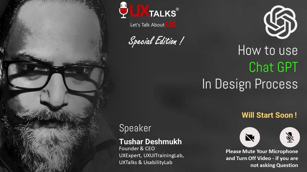UXTalks - Special EditionTopic- "How to use Chat GPT In Design Process ...