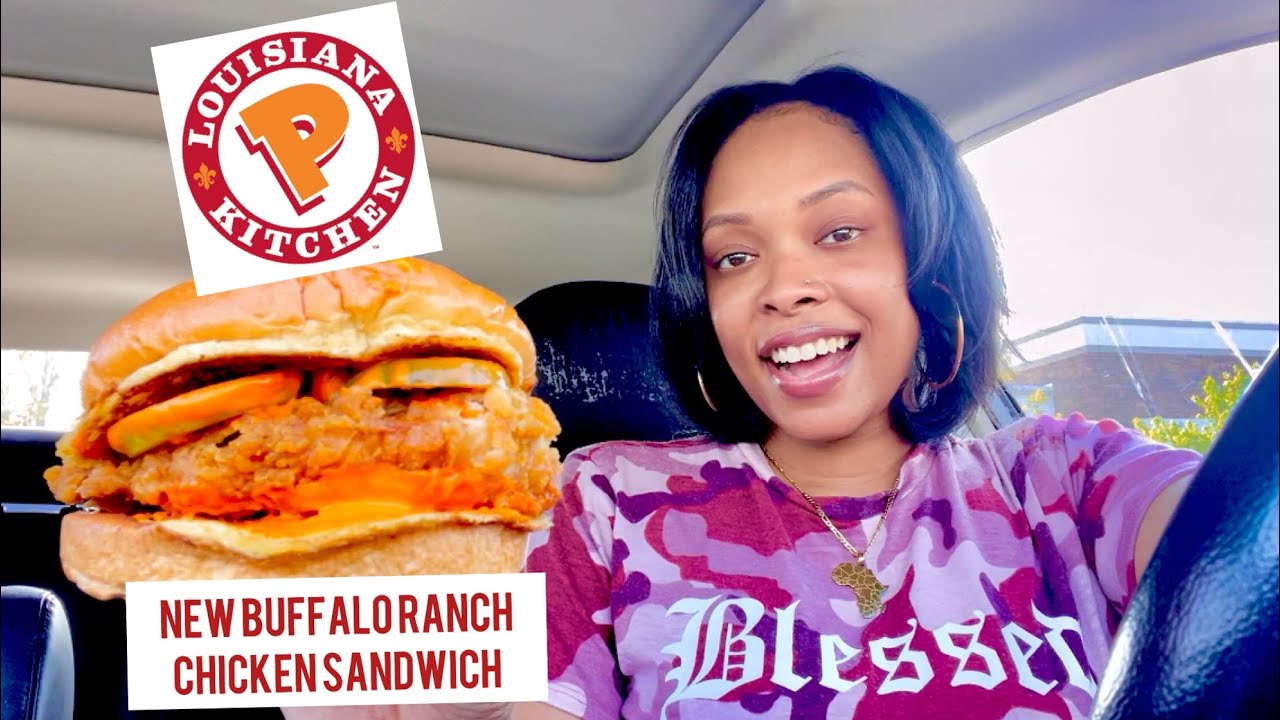 POPEYES NEW BUFFALO RANCH CHICKEN SANDWICH | Food Review - YouTube