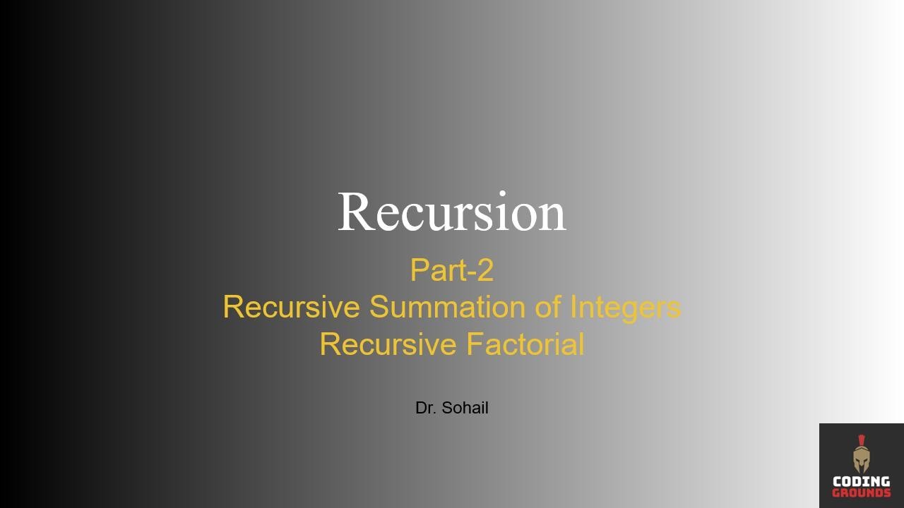 Recursion part 2 - YouTube