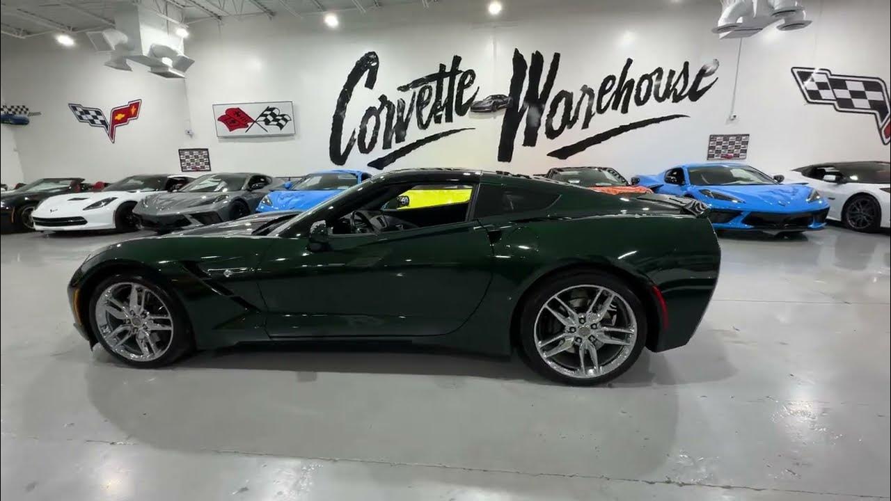 2014 Chevrolet Corvette Lime Rock Green Metallic Coupe Z51 - YouTube