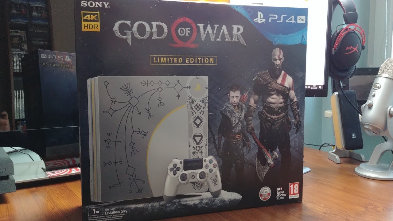 UNBOXING PLAYSTATION 4 PRO GOD OF WAR LIMITED EDITION - YouTube