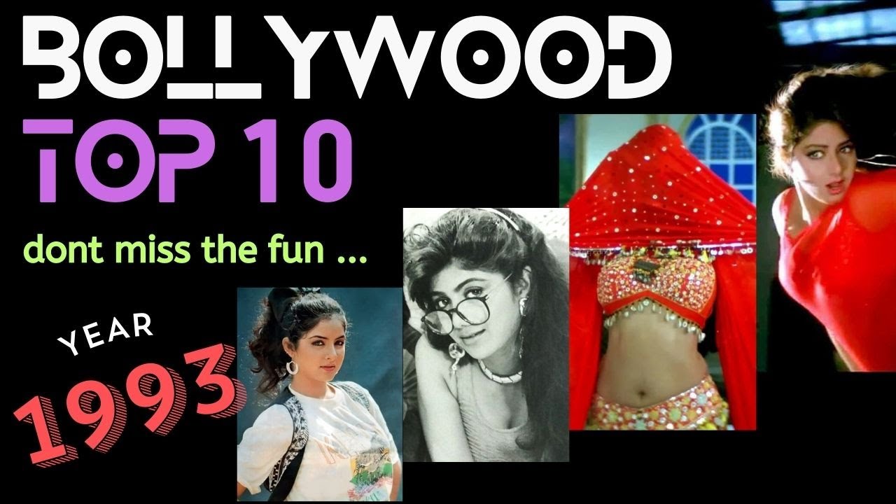 1993 | Countdown Bollywood Top 10 Songs | 90s nostalgia - YouTube