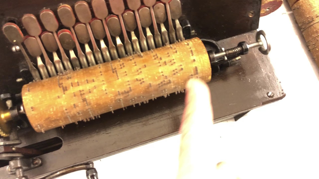 Antique Roller Organ / Home Music Box - YouTube