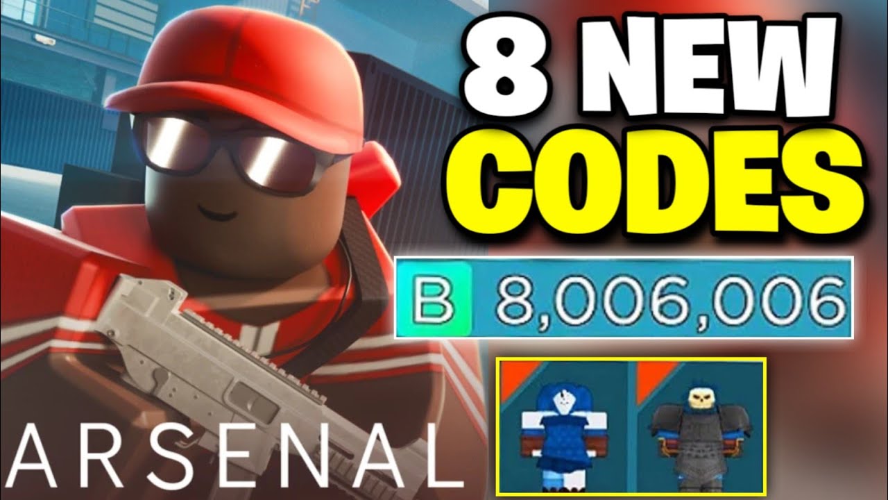 8 NEW⚠️ ARSENAL ROBLOX CODES 2024 - ARSENAL CODES - YouTube