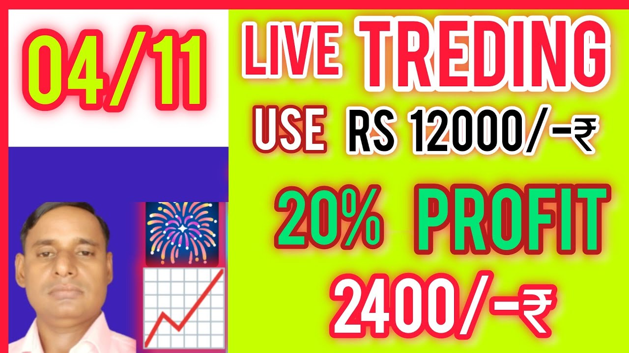04/11 Live treding,Use 1200/-₹ 20% profit,Option trading,Stock Market ...