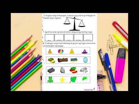 4TH QUARTER WEEK 1 TO 4 ASSESSMENT FOR KINDERGARTEN (MELCS BASED) - YouTube