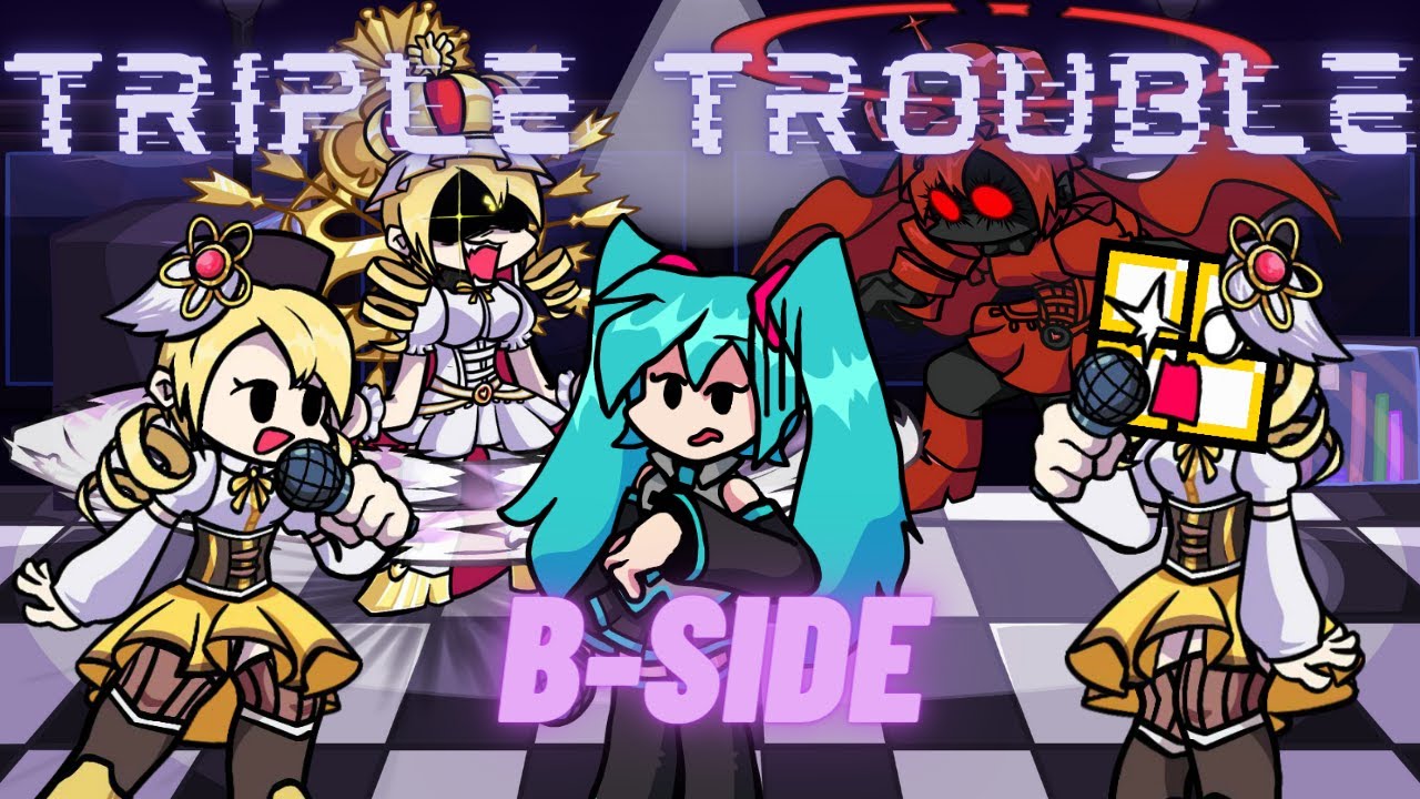 FNF B-side Triple Trouble but Mami and Miku sings it - YouTube