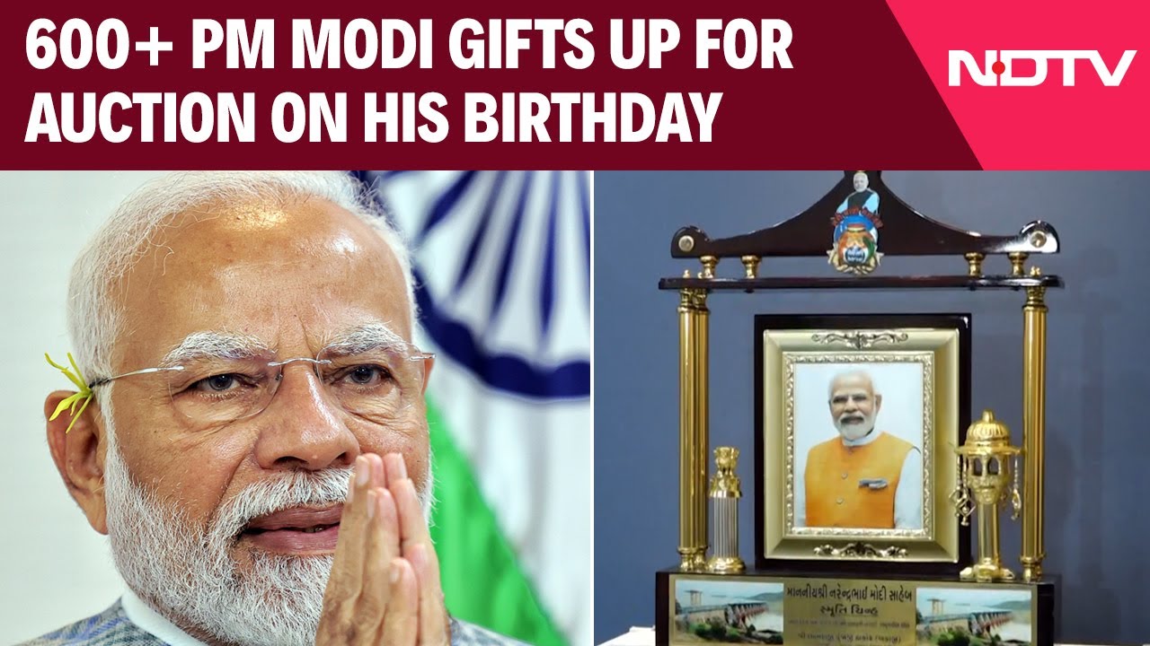PM Modi Birthday | Over 600 Gifts, Mementos Received By PM Modi To Go ...