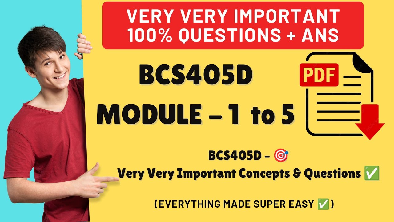 BCS405D – Very Very Important Questions Concepts + Full Answers Made ...
