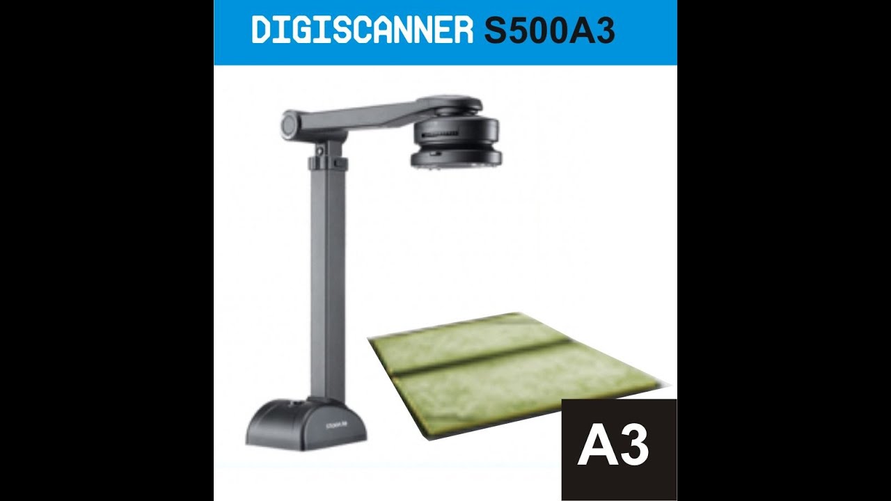 DIGISCANNER S500A3 - Scanner A3(30x42cm) - YouTube