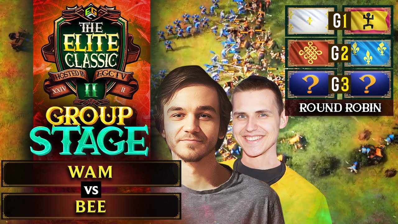 The $25,000 Elite Classic II - Main Event! Group Stage - Wam vs Bee - YouTube