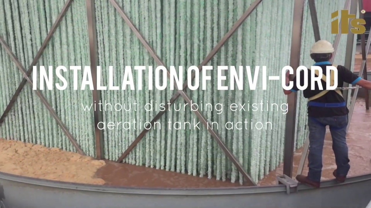 Installation of Envi-cord without disturbing existing aeration tank in ...