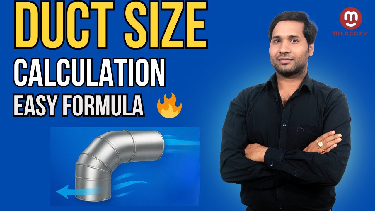 Duct Size Calculation & Air Velocity in HVAC System | Main, Branch ...
