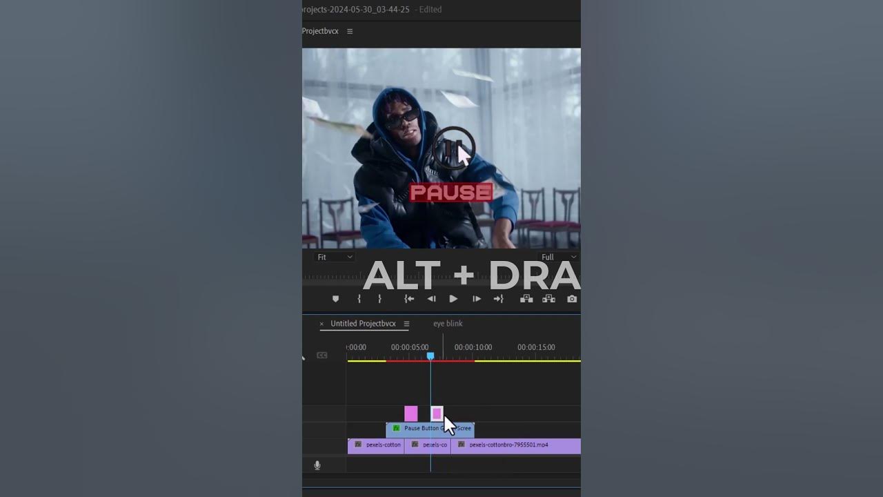 HOW TO Add pause effect to video in premiere pro cc part 1 - YouTube