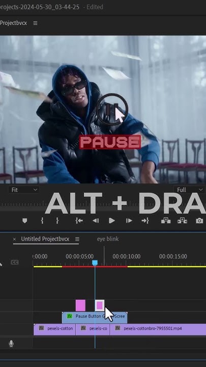 HOW TO Add pause effect to video in premiere pro cc part 1 - YouTube
