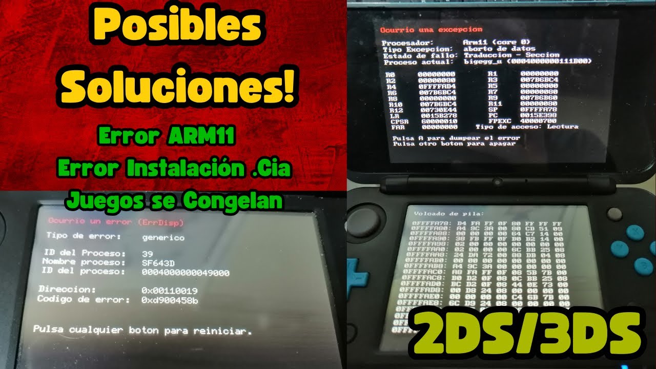 Posibles Soluciones en 3DS a errores como Error ARM11,Instalación de cia, entre otros - 2025 ...