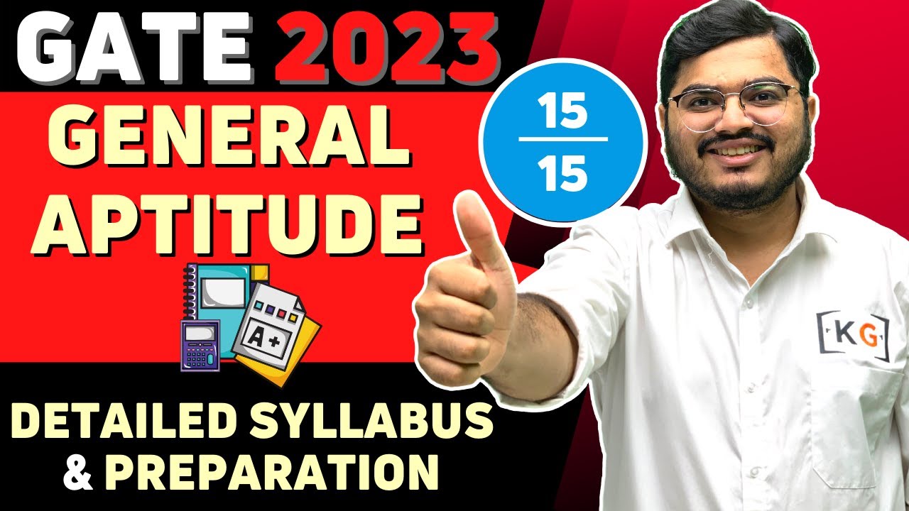 GATE 2023 General Aptitude - Detailed Syllabus, Questions and ...