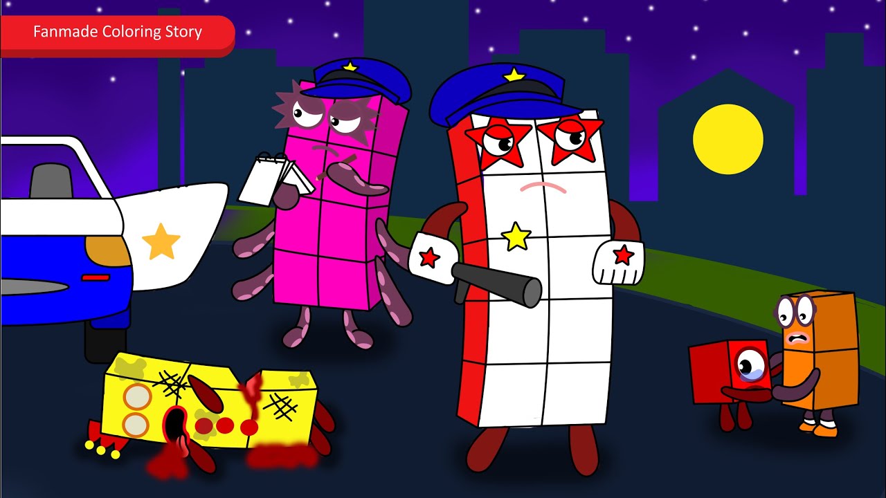 There was a hit and run! Police Spot NB 1 and 2 at Scene | Numberblocks ...