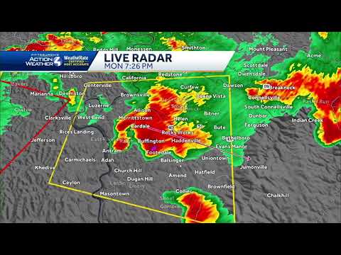 WTAE Severe Weather Coverage August 1, 2022 - YouTube