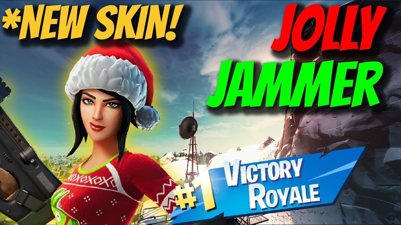 JOLLY JAMMER SKIN | WINTERFEST | FORTNITE GAMEPLAY VICTORY ROYALE - YouTube