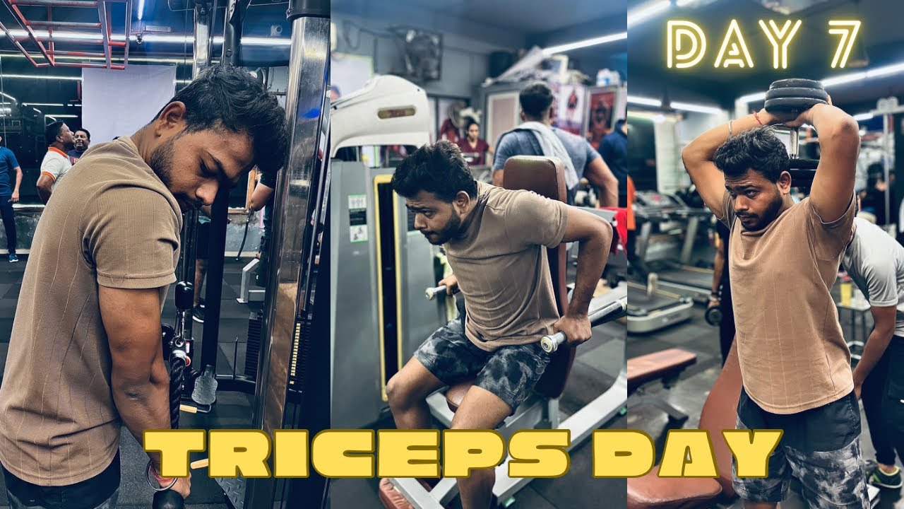 Day-7 "Gym 69-Day Challenge -Triceps Ka Titan - Triceps Day Special ...