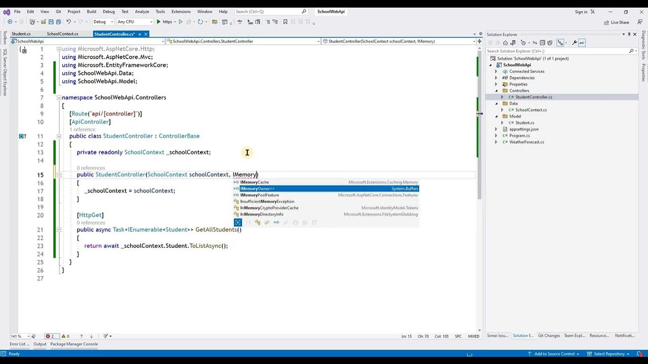 .Net 7 Web Api Caching using IMemoryCache - YouTube