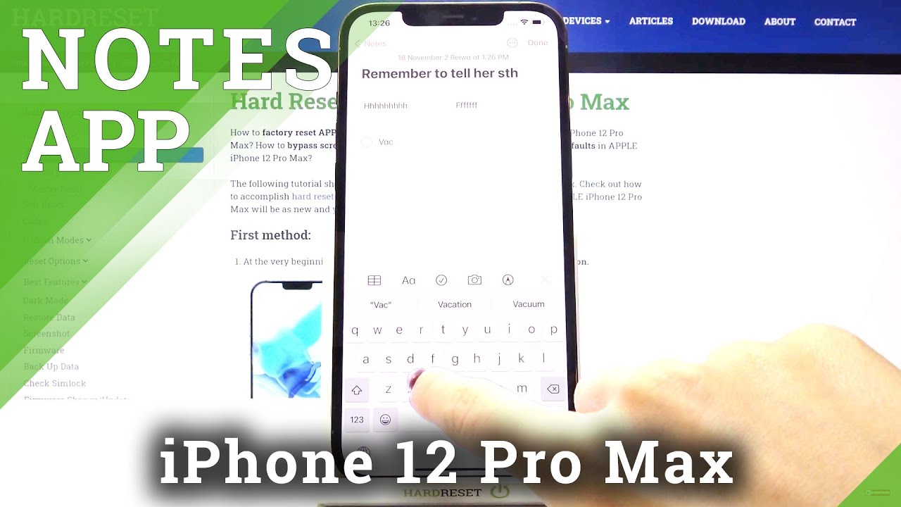 How to Add a Note in iPhone 12 Pro Max – Notes Settings - YouTube