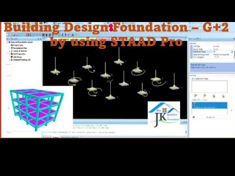 Foundation Design-G+2 Building by using STAAD Pro.// by RKSKoh Civil ...