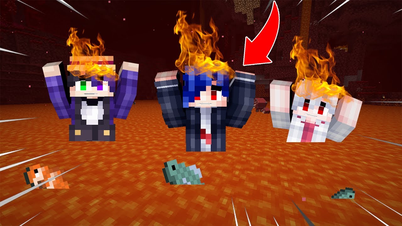 จะเกิดอะไรขึ้น!! เมื่อสามารถตกปลาที่ลาวาได้ 😨 [ Minecraft Lava fish ...