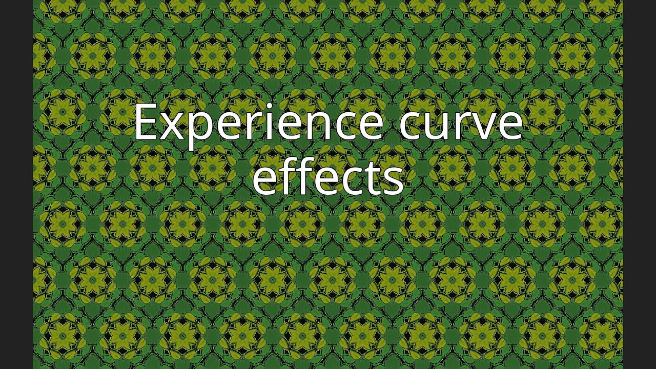 Experience curve effects - YouTube