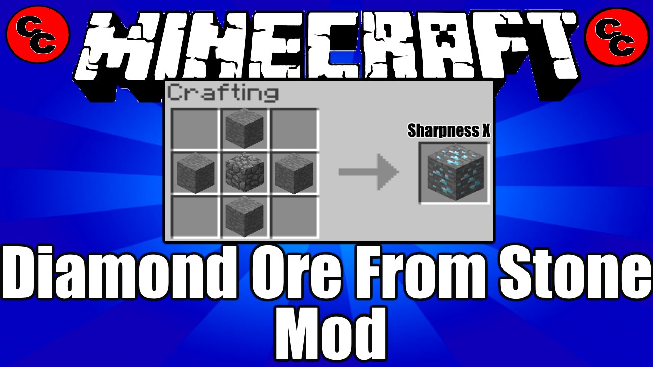 Minecraft Mods: " Diamond Ore From Stone Mod 1. 8 " - YouTube