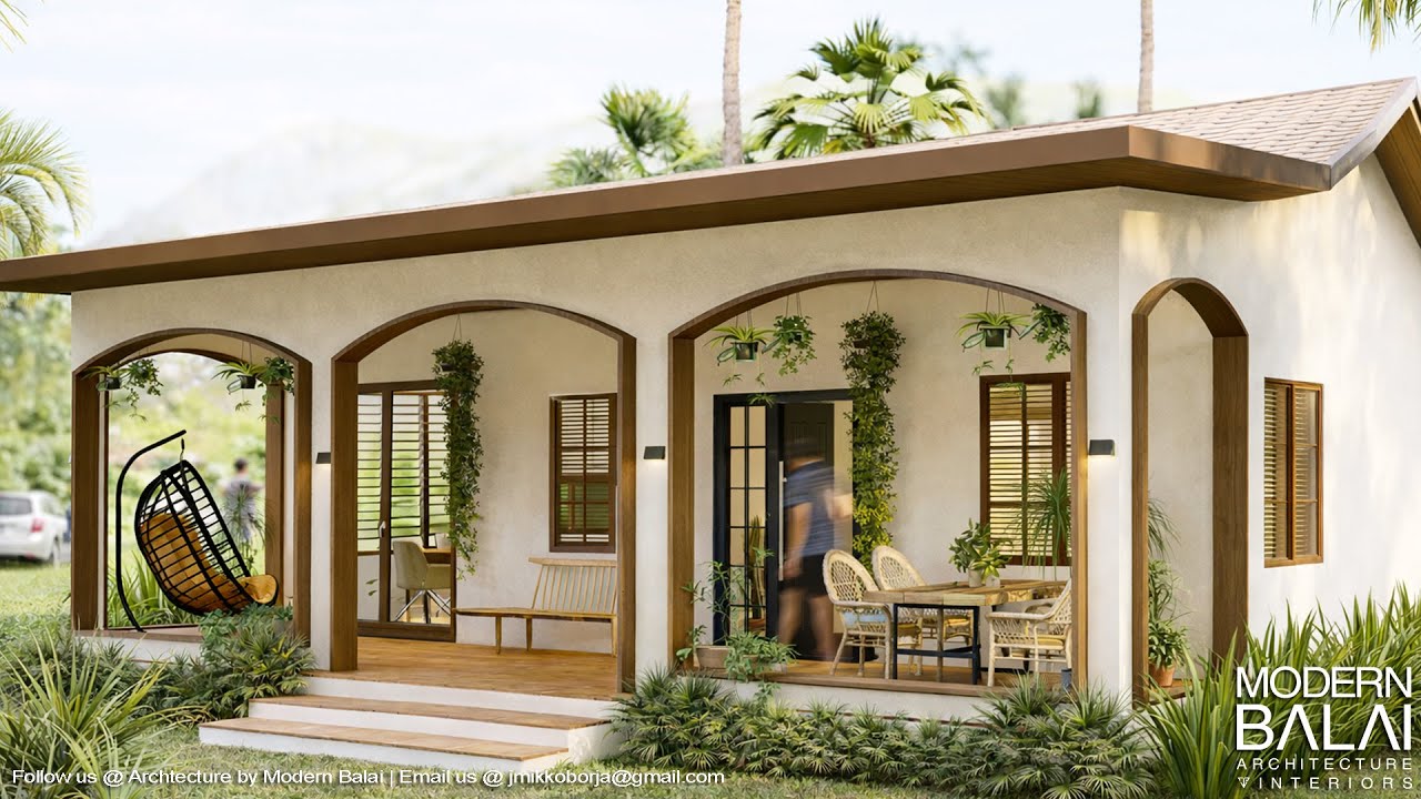Simple Life in a Farmhouse Tiny House Design Idea 2-Bedroom | 8.5 x 10 ...