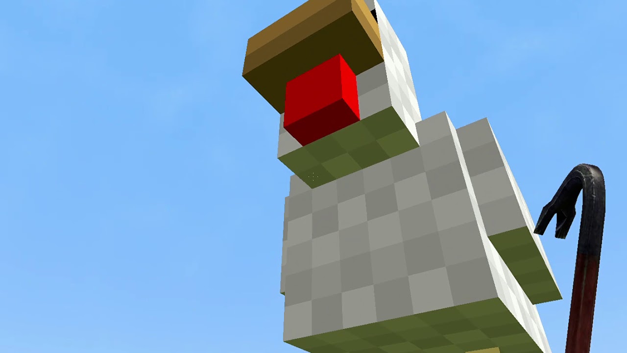 giant minecraft chicken - YouTube