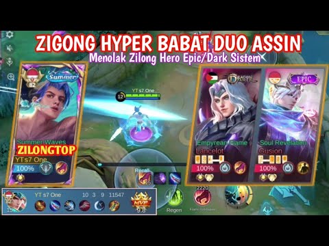 ZILONG HYPER PERUSAK HERO ASSIN‼️EARLY GAME ZILONG MENANG JANGAN TANYA ...