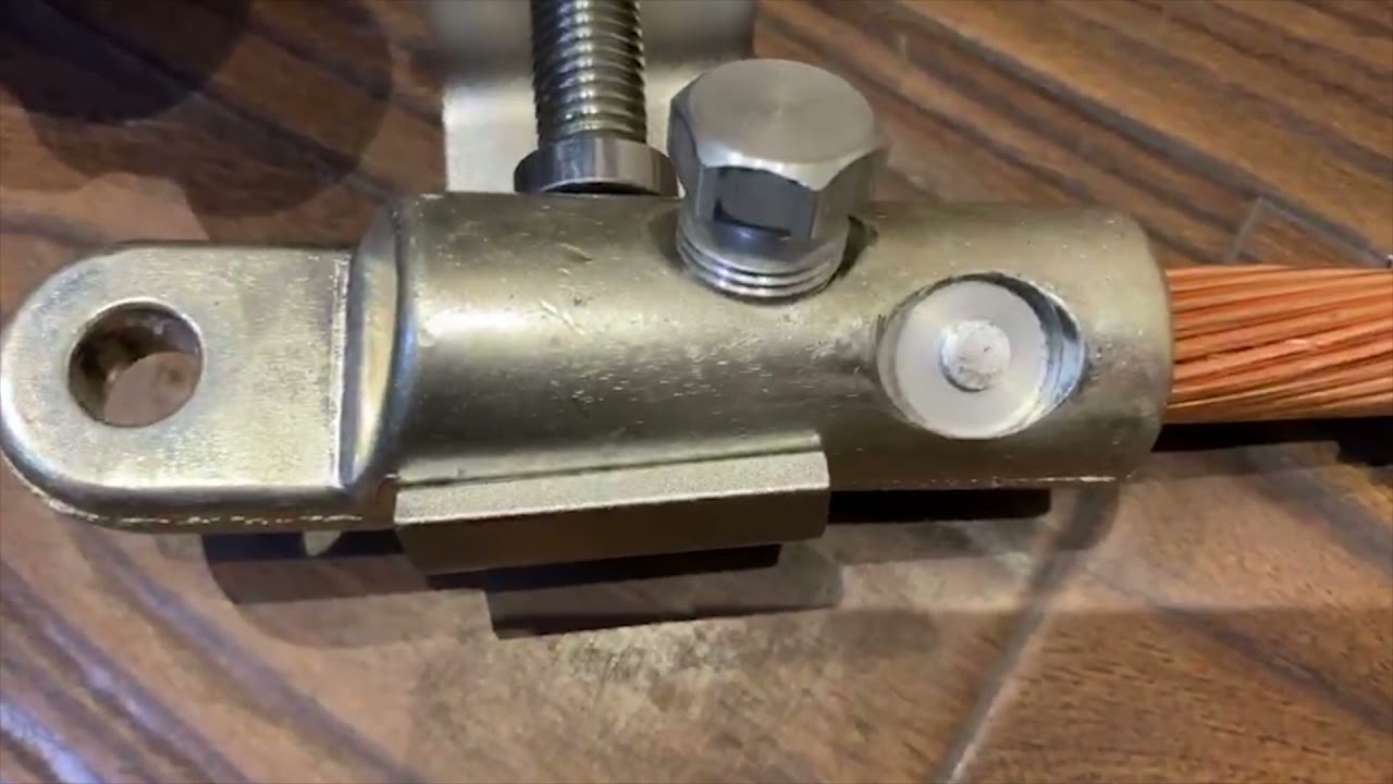 How to use a mechanical shear bolt cable lugs or connectors? - YouTube
