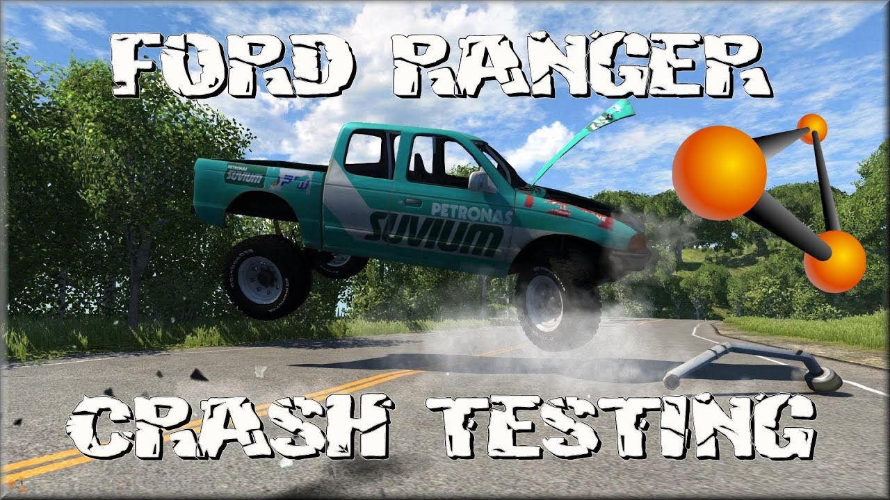 BeamNG Drive Alpha Ford Ranger (WIP) Crash Testing #78 HD (Reupload ...