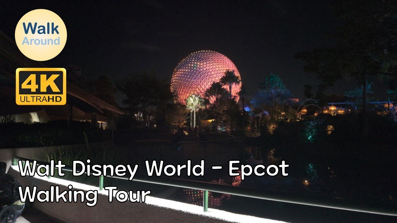 【4K60】 Walt Disney World Walking Tour - Epcot - YouTube