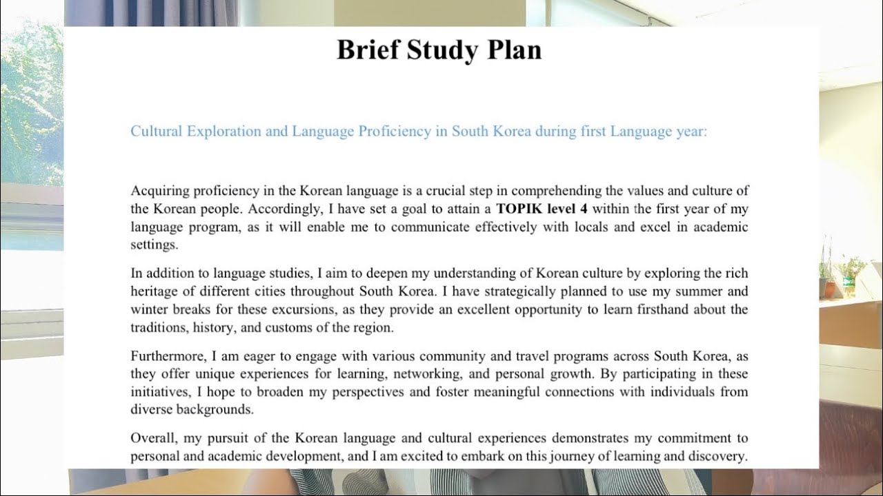 My Study Plan | GKS | KGSP | 🇰🇷 - YouTube
