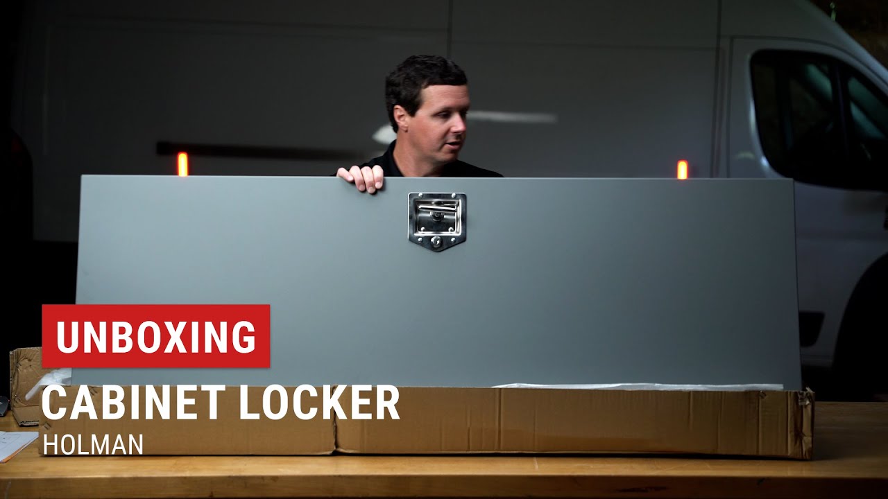 Unboxing Holman Cabinet Locker for Cargo Vans - YouTube