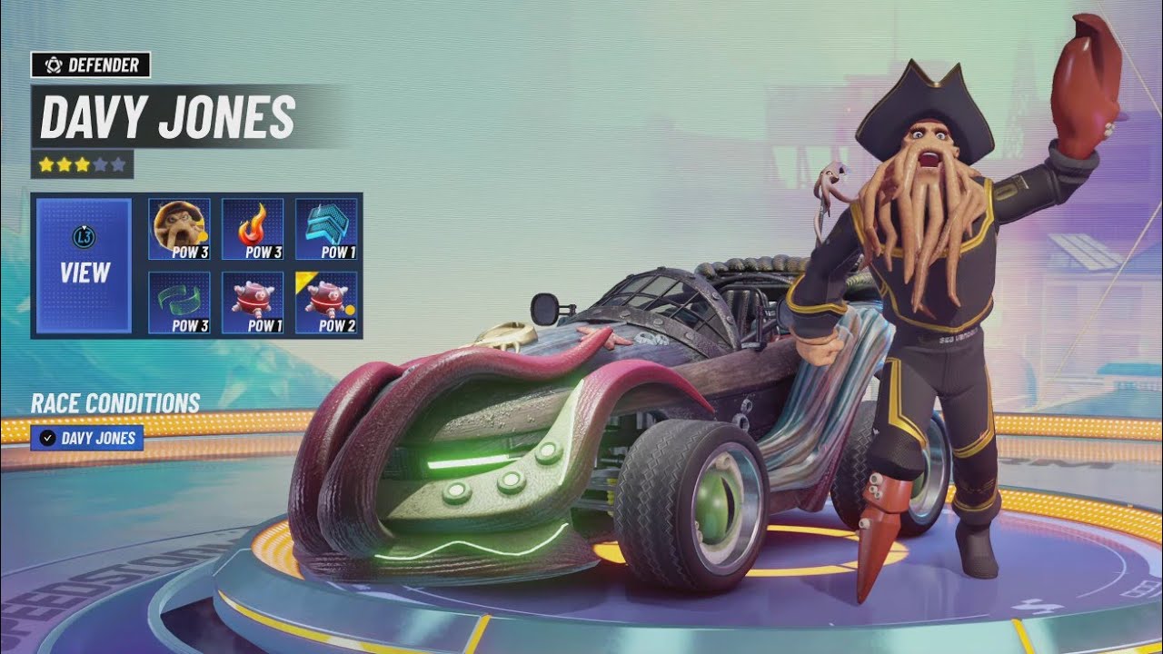 DAVY JONES - Racer Boost | Disney Speedstorm - YouTube